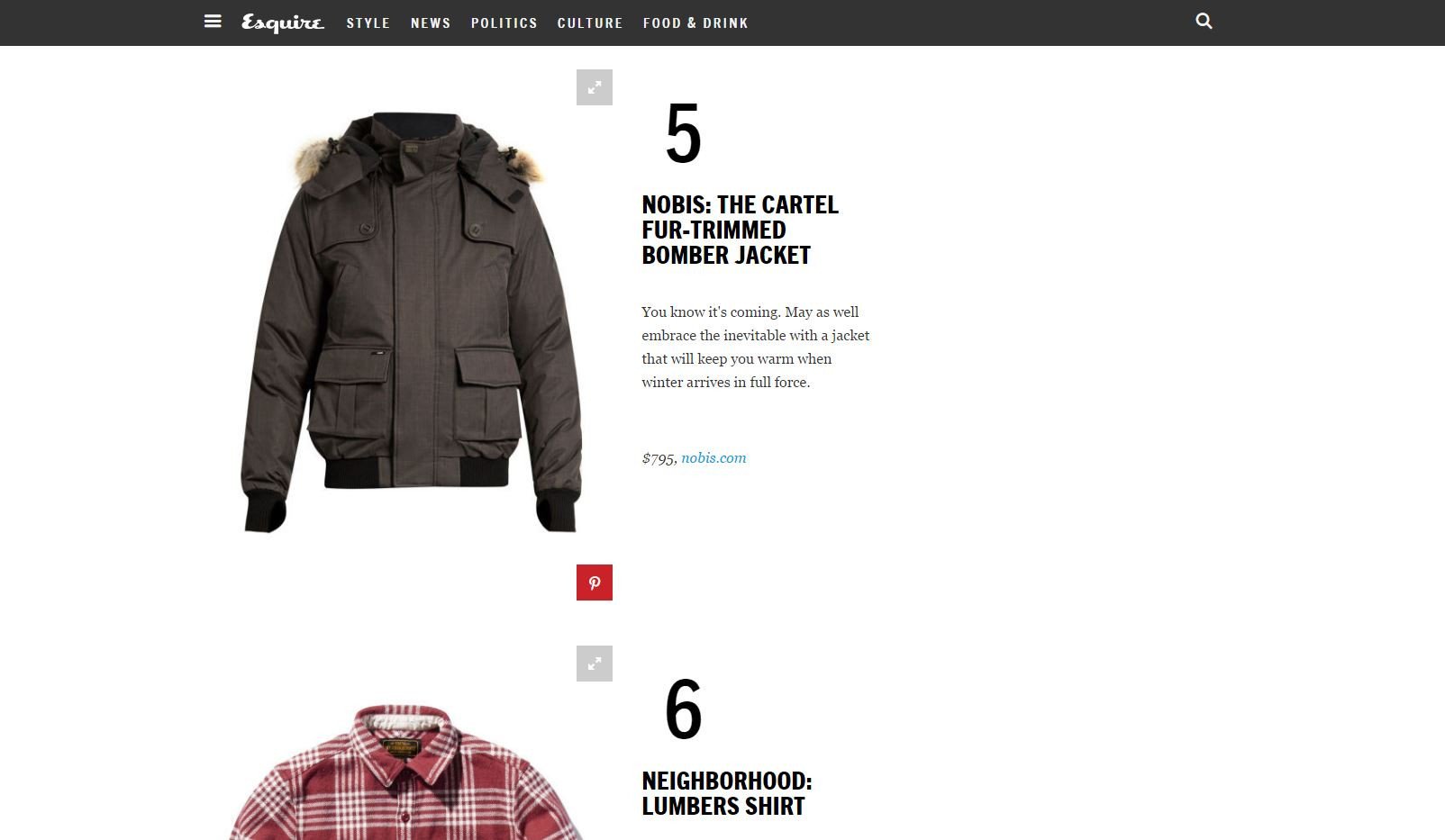 Esquire – Nobis - UK